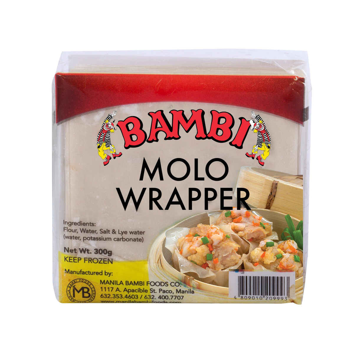 Molo Wrapper Large Manila Bambi Foods Company