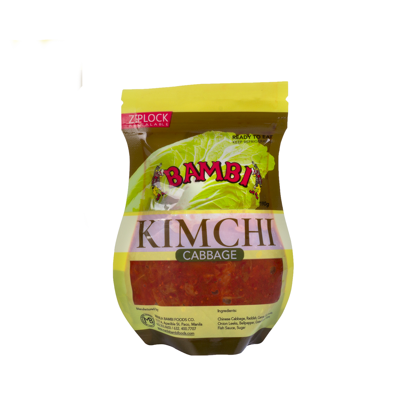 Cabbage Kimchi - Small – Manila Bambi Foods Company